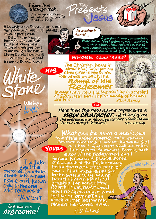 The presents of Jesus: a white stone - The Fellowship of Ailbe